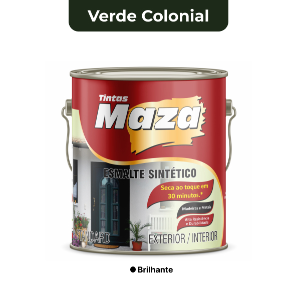 Tinta Esmalte Sintético Verde Colonial Standard de Alta Qualidade 900ML ...